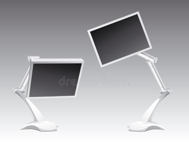 Computer stock vector. Illustration of elements, desk - 9467355