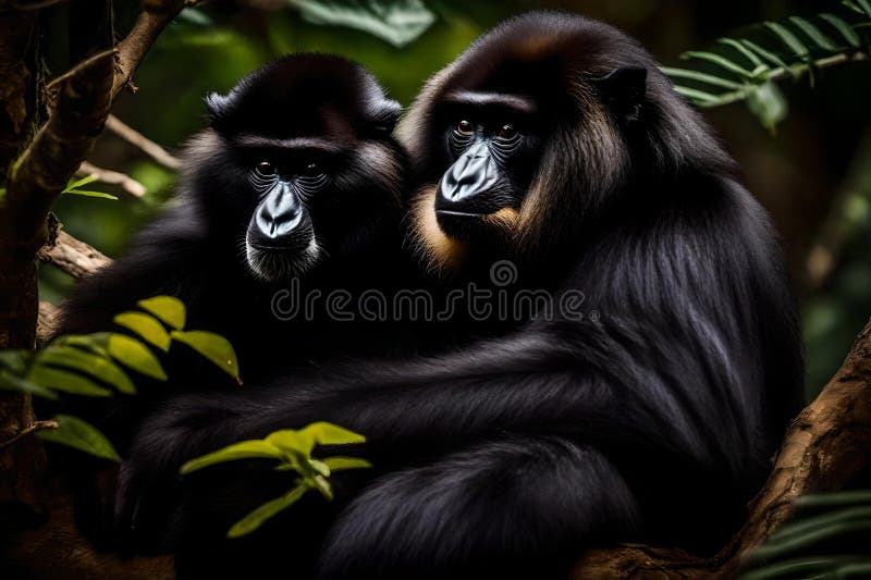 Two Monkey Tree Stock Illustrations – 871 Two Monkey Tree Stock ...