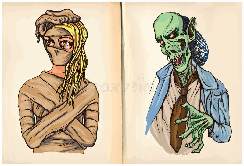 Halloween, Monsters, Magic - Vector Collection Stock Vector ...