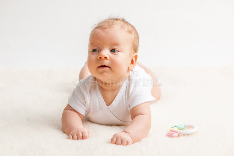 Two months old baby stock image. Image of tenderness - 91486025