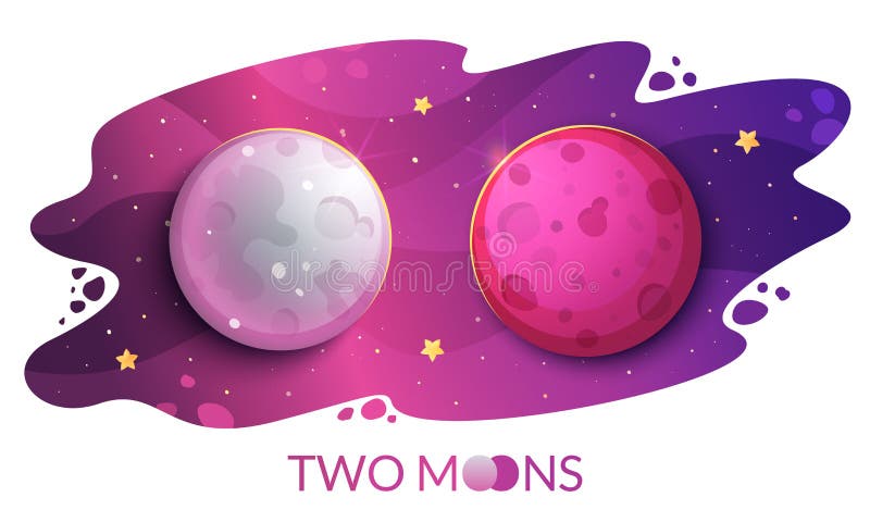Multiple Moons Clip Art