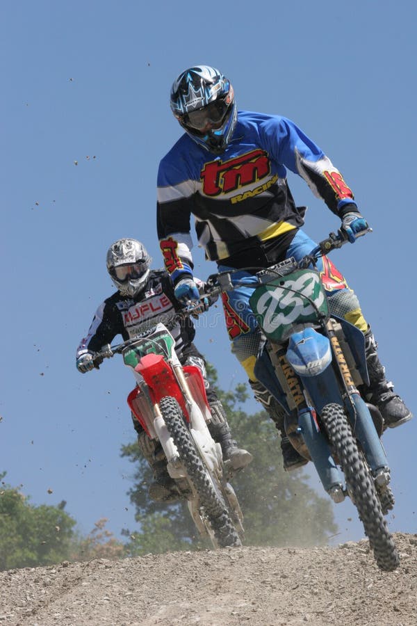 Motocross Racing stock photo. Image of jumping, sequence - 8258664