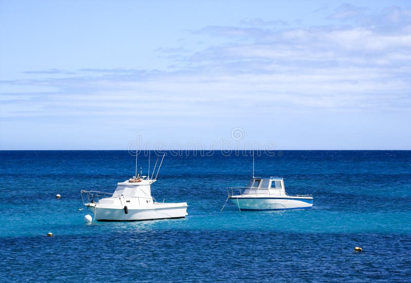 Motor boats-1 stock image. Image of blue, rail, lifestyle - 1633733