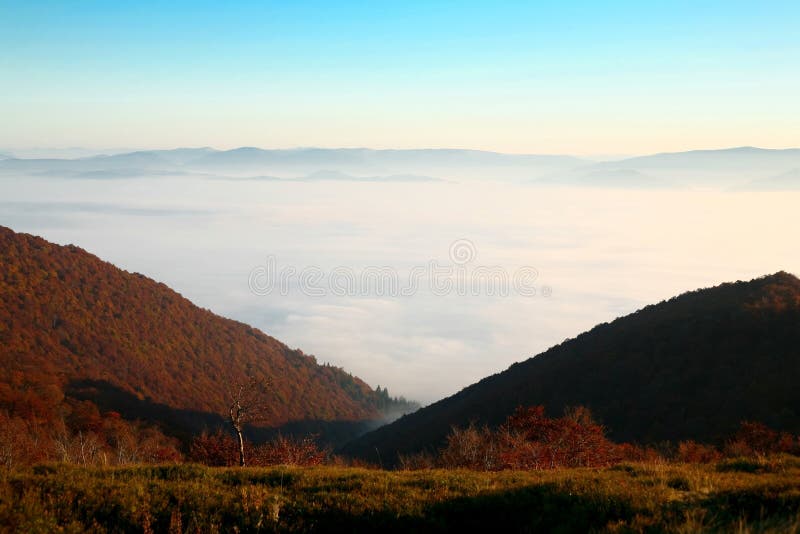 Two mountains stock photo. Image of white, cloud, beautiful - 7273306