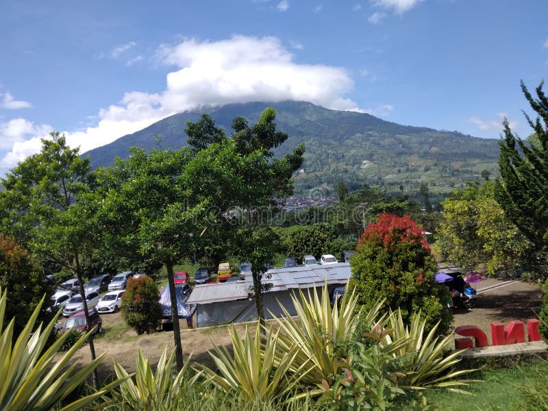 Two Mountains One of the Most Beautiful in Central Java Stock Photo ...