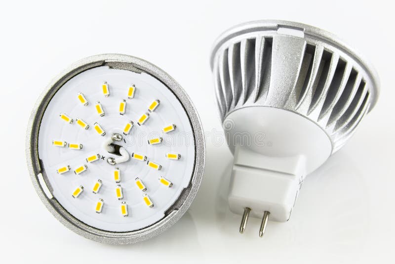 Two MR16 LED Bulbs without Accidentally Stock Image - Image of ...