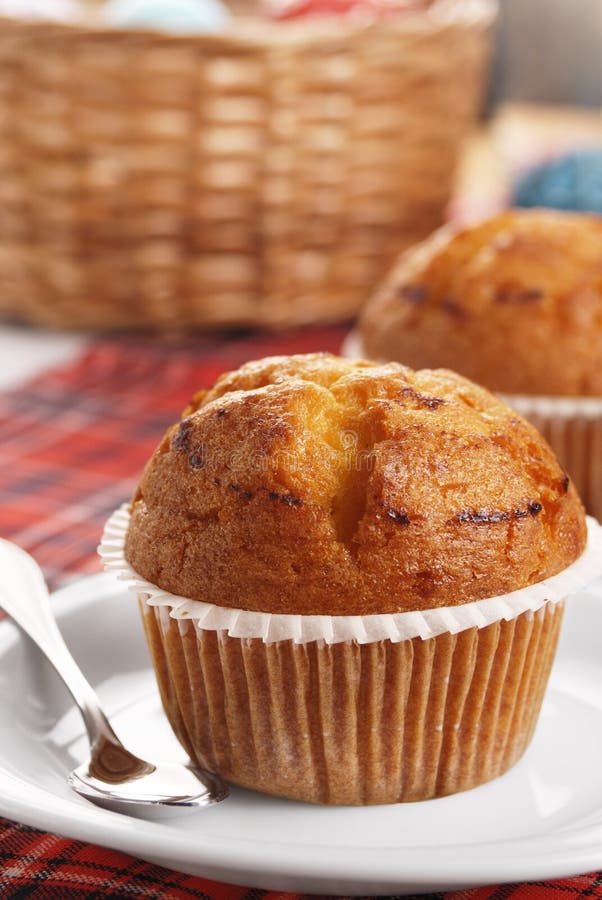 Two muffins stock image. Image of patisserie, bakery - 27460857