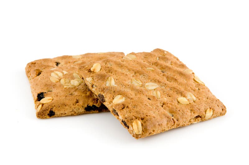Two multigrain biscuits stock photo. Image of food, grain - 12785788