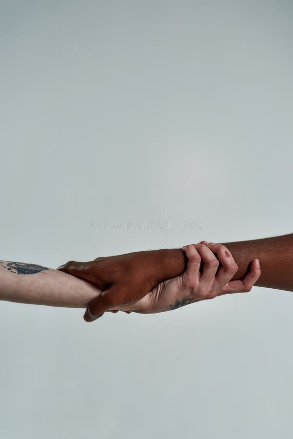 Multiracial Human Hands Making a Heart Shape Stock Image - Image of ...