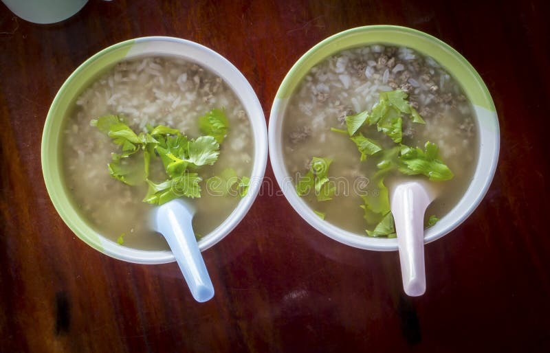 Two Mush in the Bowl for Food Breakfast Stock Photo - Image of asian ...