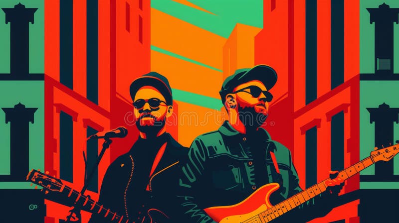 Two Musicians Stock Illustrations – 446 Two Musicians Stock ...