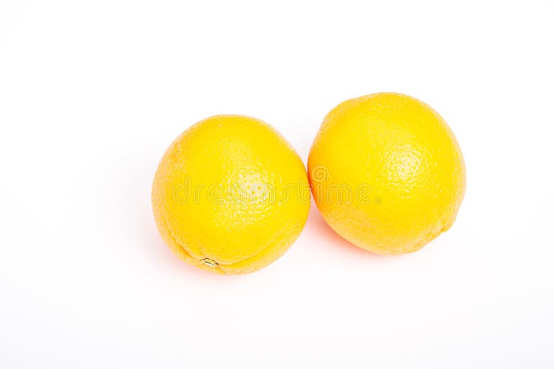 Two Naval Oranges on White stock image. Image of sweet - 45595903