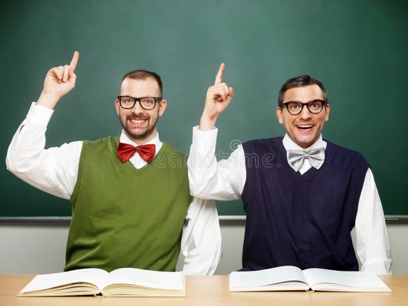 Three Dancing Nerds stock image. Image of face, four - 19410245