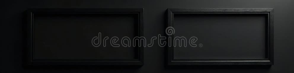 Two Nested Black Frames, Stark Contrast, Black Backdrop , Enigmatic ...