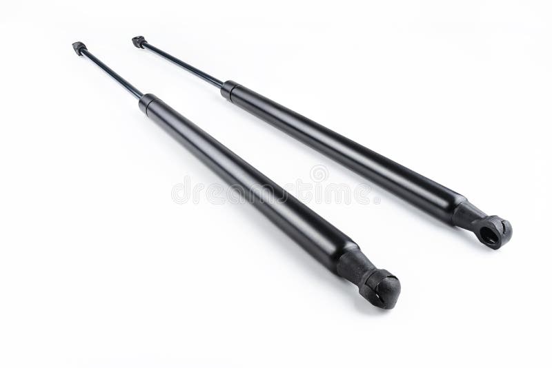 Shock Absorbers and Spring Added To the Frame of an Old Car Stock Photo ...