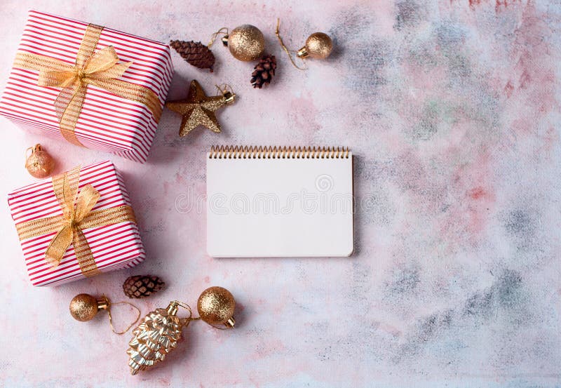 Two Nice Boxes for the Holiday, New Year`s Packaging, Sequins, Toys ...