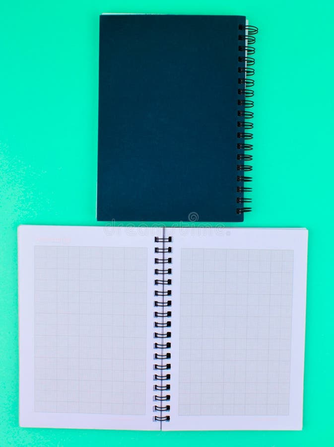 Open Diary On Blue Background Stock Image - Image of page, agenda ...