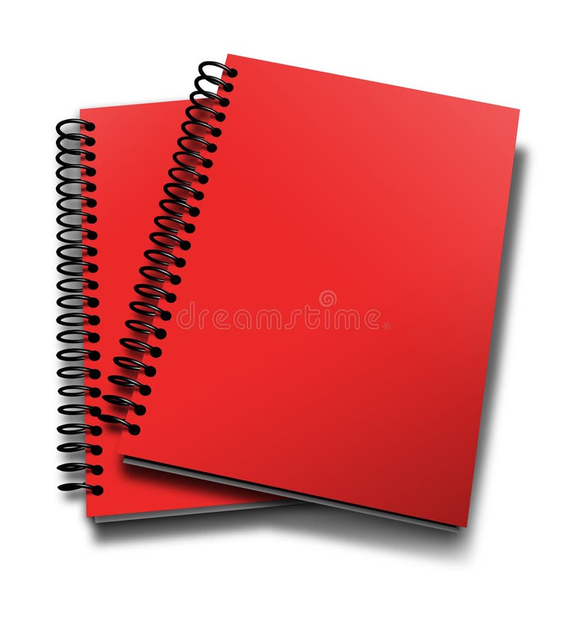 Two notebooks stock illustration. Illustration of document - 248755178