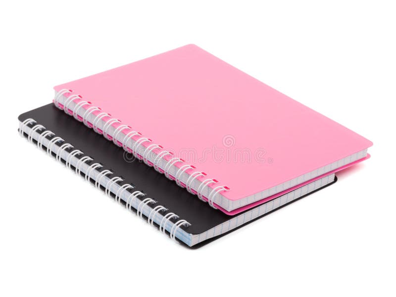 Two Notebooks On A White Background Stock Image - Image of empty ... Two Notebooks On A White Background Stock Image - Image of empty ...