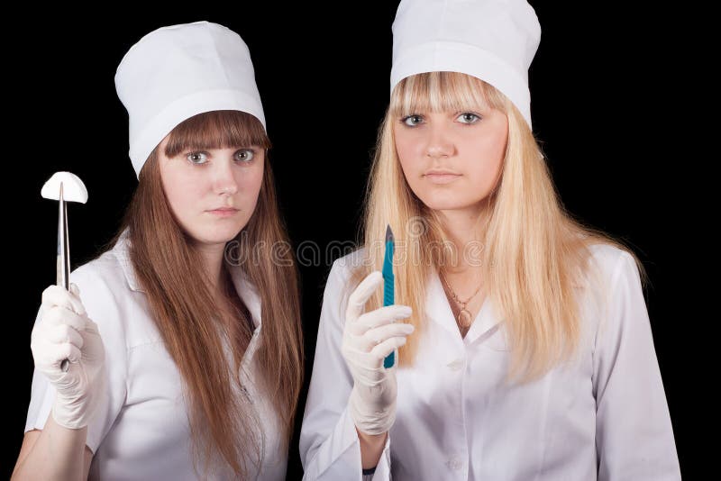 Two nurses stock photo. Image of care, background, beautiful - 28103074