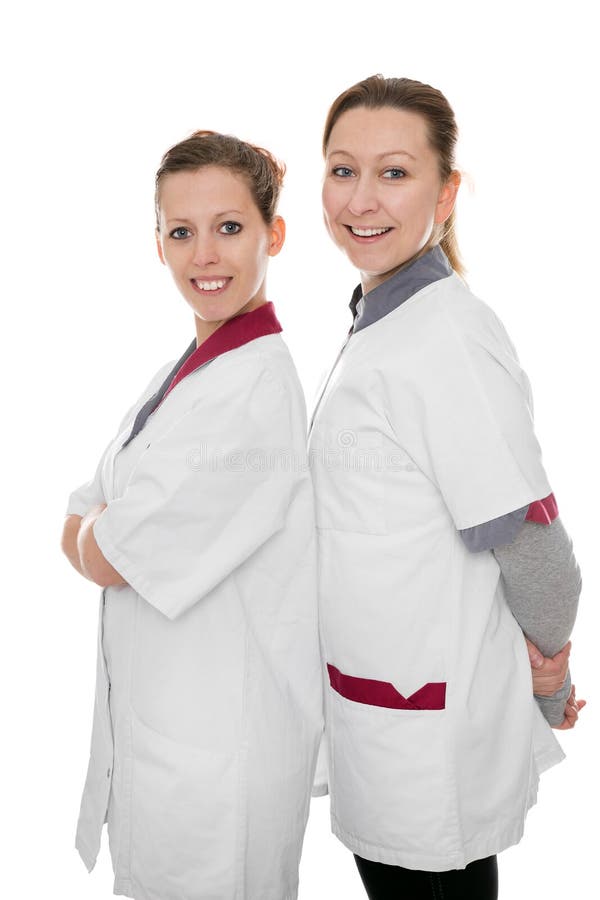 Two Nurses Smiling To the Viewer Stock Image - Image of care, people ...