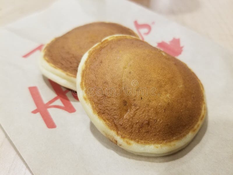 Two Nutella Stuffed Mini Pancakes Stock Photo - Image of pancakes ...