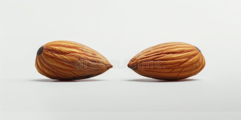 Two Nuts Sitting Together, Great for Food or Decoration Use Stock Image ...