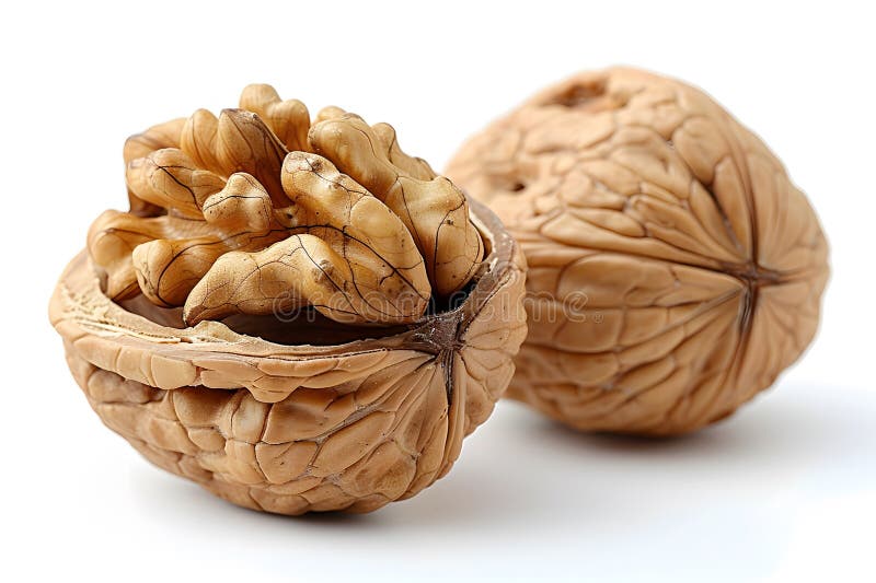 Two Nuts Stacked on Top of Each Other Generative AI Stock Image - Image ...