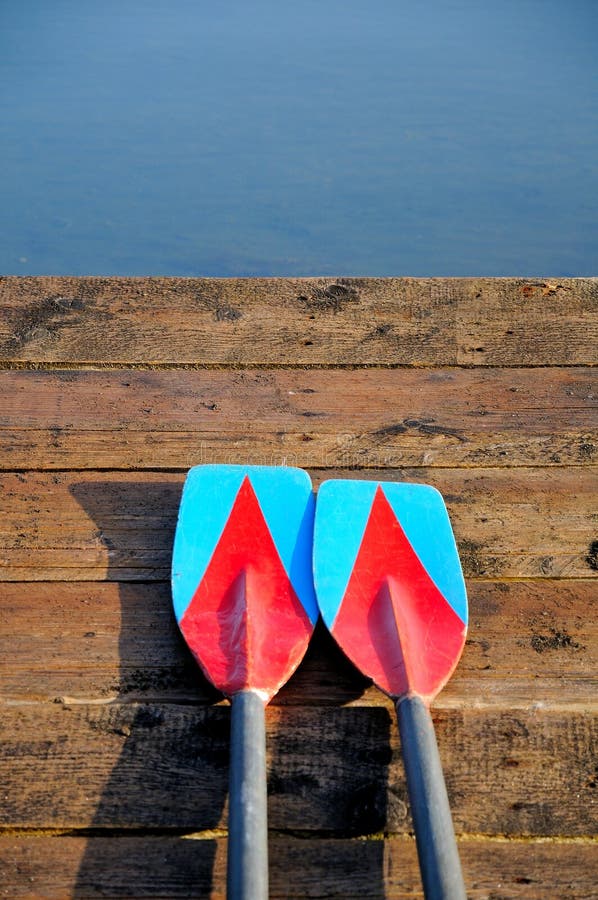 Two oars stock image. Image of marine, water, wooden - 27655157