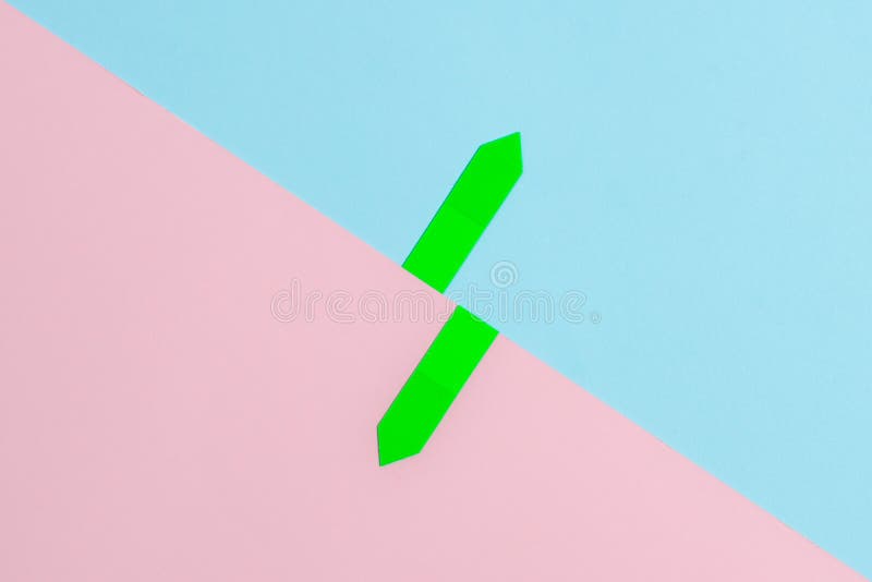 Comparison of Two Objects Blocks Pencils Sticker Notes Facing Inward ...