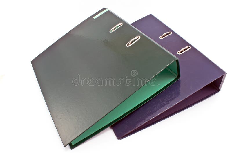 Two office folders stock photo. Image of data, organization - 31067978