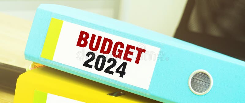 Two Office Folders with Text BUDGET 2024 Stock Photo - Image of time ...
