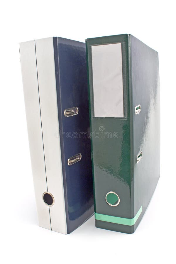 Two office folders stock photo. Image of data, organization - 31067978
