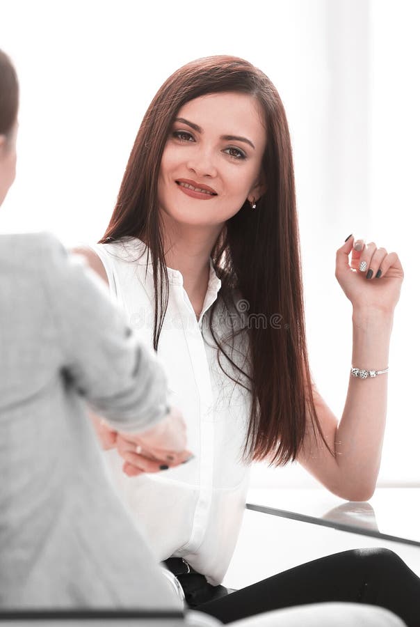 Two Office Workers Talking in the Workplace Stock Photo - Image of ...
