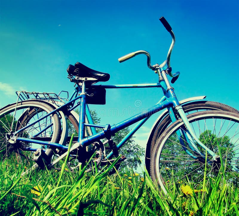 Old Style Bicycle stock photo. Image of frame, push, spoke - 125530
