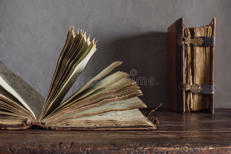 Two old books. stock image. Image of brown, copy, background - 75934133