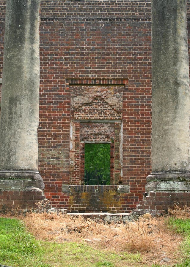 Columns and Ruins stock image. Image of brick, entry - 122848593