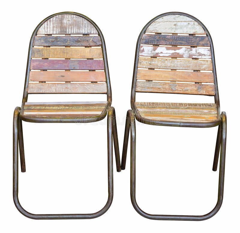 Two old chairs stock image. Image of isolated, retro - 41482291