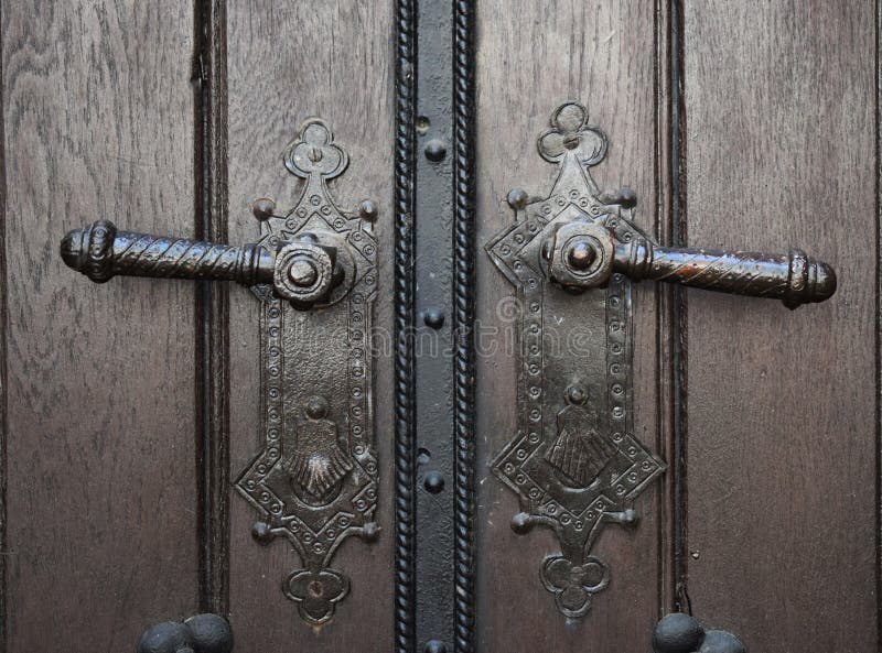 Two old door knobs stock image. Image of entry, metal - 151712171