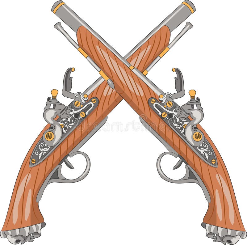 Old Flintlock Stock Illustrations – 297 Old Flintlock Stock ...