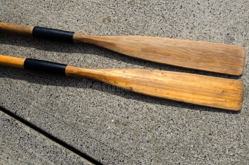 Two old Oars stock photo. Image of equipment, activity - 36245044