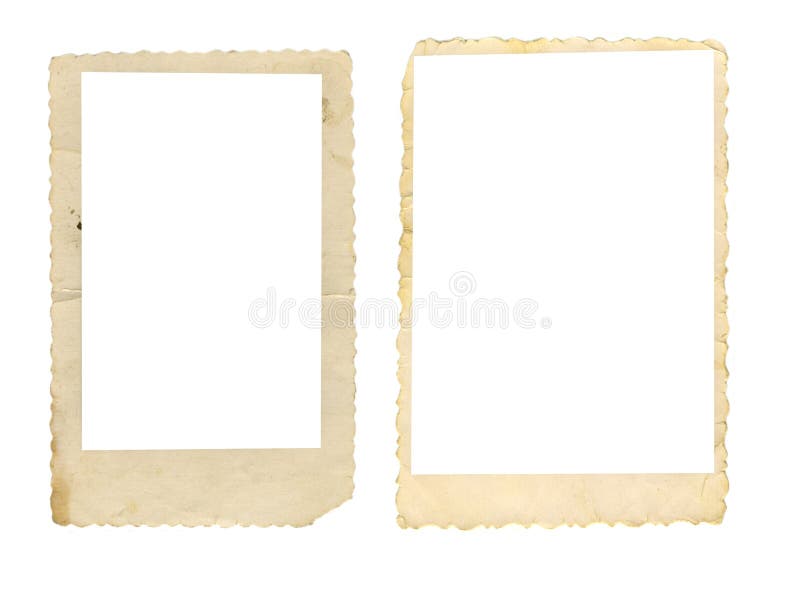 Two old photo frames stock photo. Image of fashioned, paper - 4260772