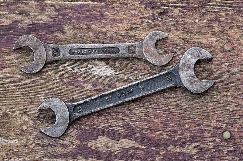 Two old spanners stock image. Image of high, closeup - 64235719