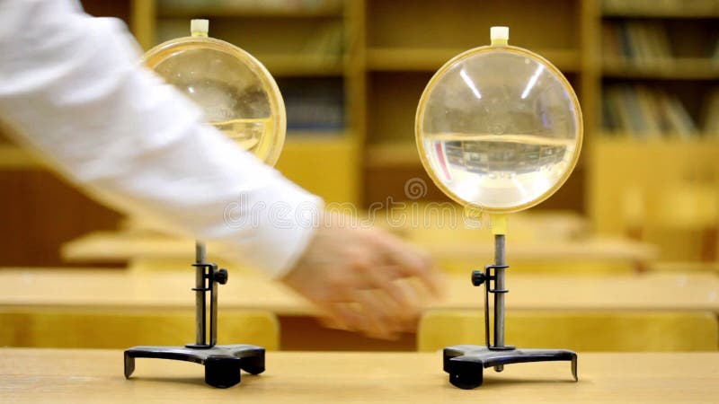 Two Old Water Lenses for Educational Experiments Stock Video - Video of ...