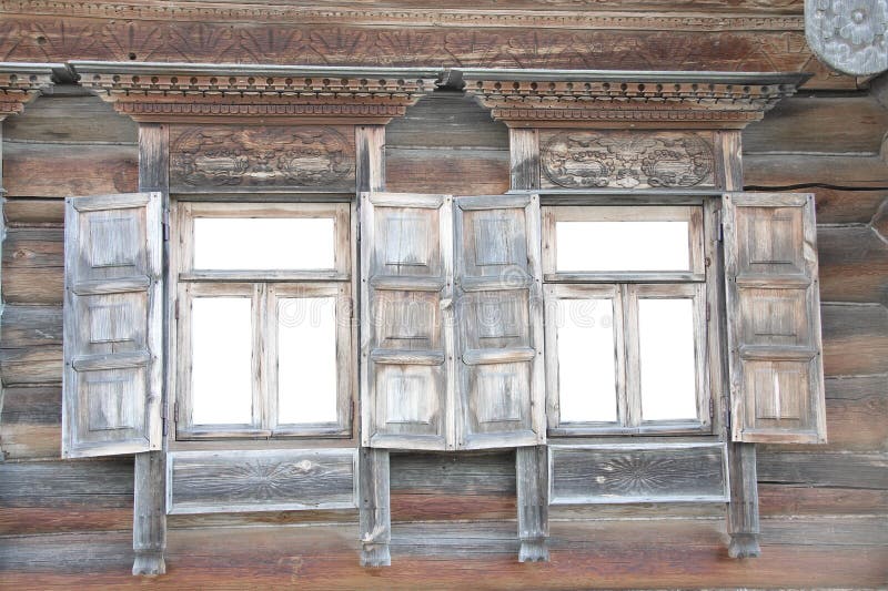 Two old windows stock photo. Image of simplicity, fretted - 11274674