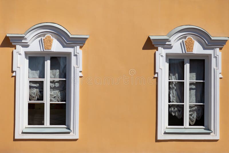 Two Old Windows Decoration Stock Image.. Renaissance Window Stock Image ...