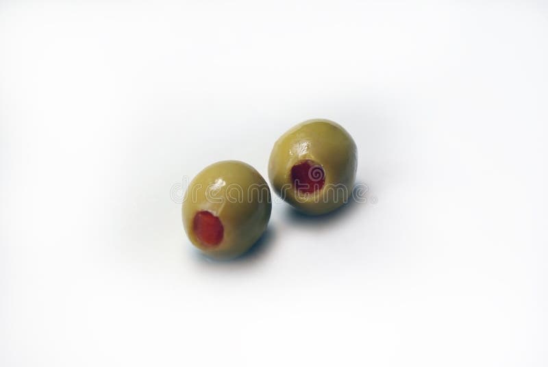 Two olives stock image. Image of isolated, olives, white - 8523647