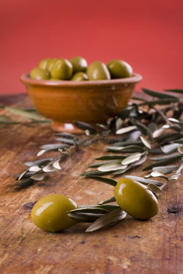 Two Olives Arranged with Olive Leaves Stock Image - Image of tree, life ...