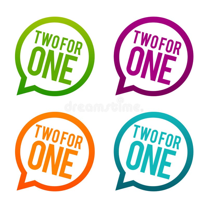Two for One Round Buttons. Circle Eps10 Vector. Stock Vector ...