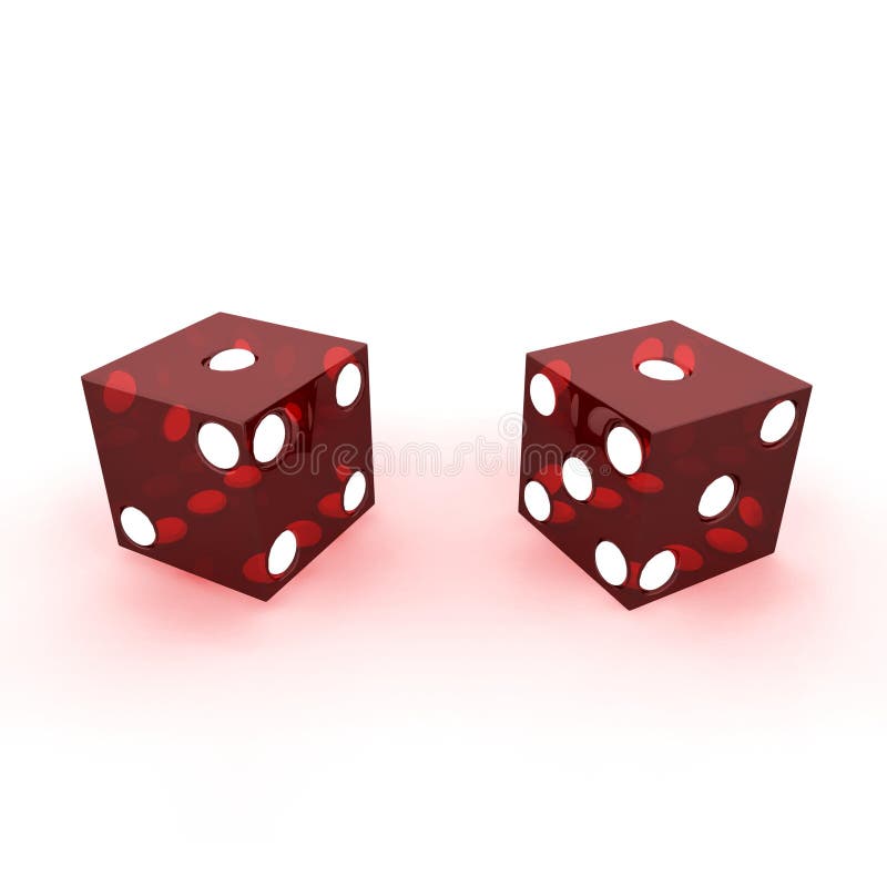 Dice: 2 Ones stock illustration. Illustration of lucky - 13410801